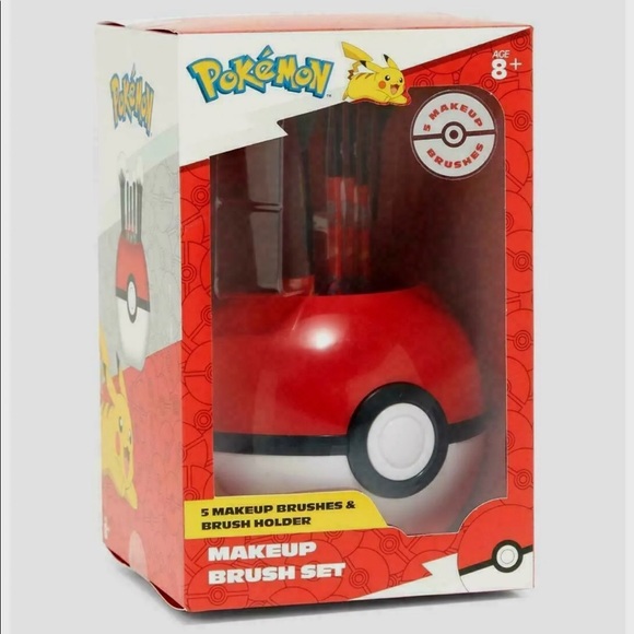 Nintendo | Makeup | New Pokemon Makeup Brush Set 5 Brushes In A Pokemon ...